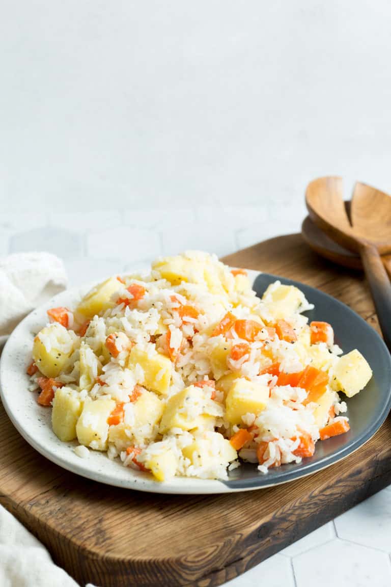 Potato, Carrot and Rice Salad