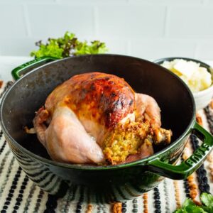 Roast Chicken Stuffed with Almonds and Matzo - MarocMama