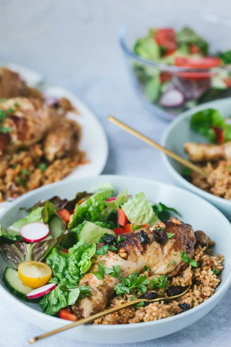 Saudi Arabian Kabsa {Chicken and Rice}