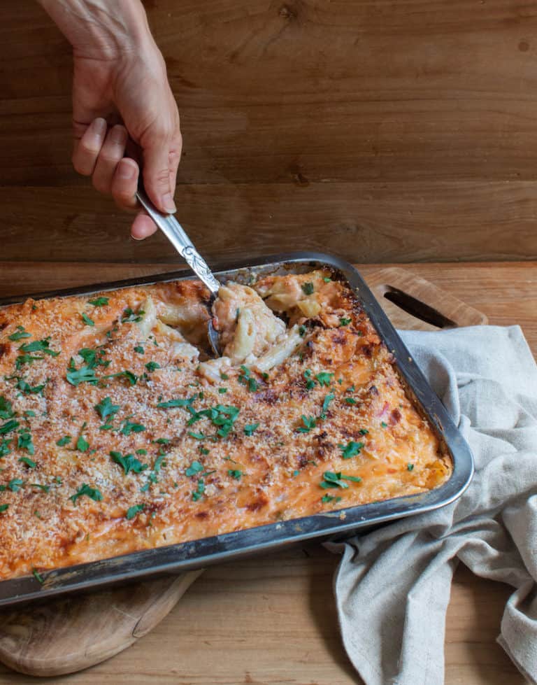 Egyptian Macaroni Bechamel {Pasta with Bechamel Sauce}