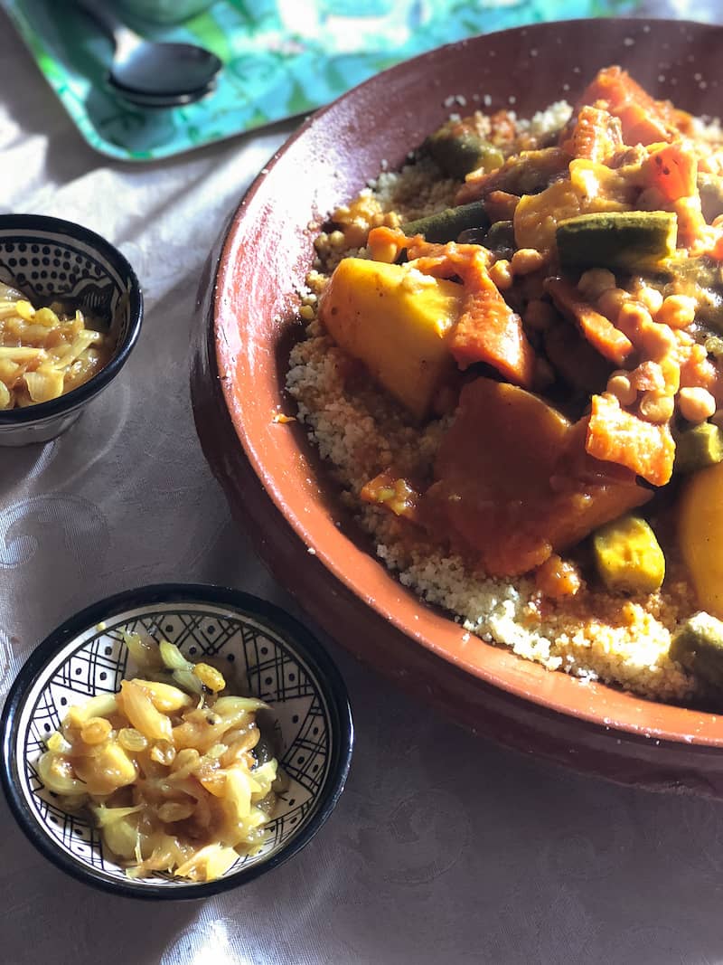 How to Make Couscous Tfaya Topping - MarocMama