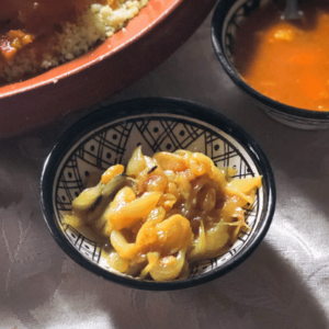 How to Make Couscous Tfaya Topping - MarocMama