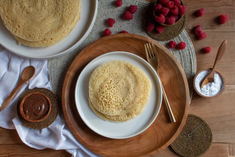 Beghrir with Nutella and Wild Raspberries - MarocMama