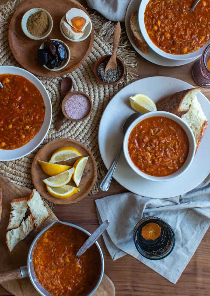 Gluten Free, Vegetarian Moroccan Harira