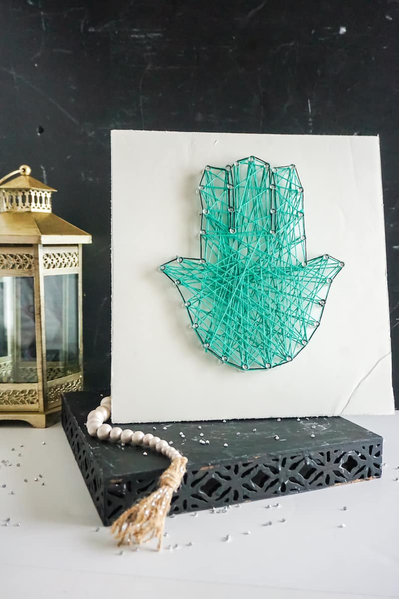 DIY Khamsa String Art Craft for Your Home