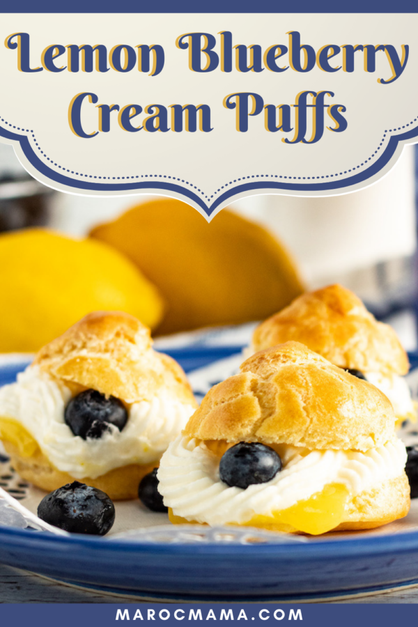 From Scratch, Easy Lemon Blueberry Cream Puffs - MarocMama