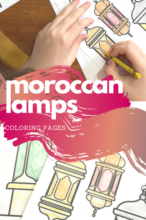 Moroccan Lamp Coloring Pages