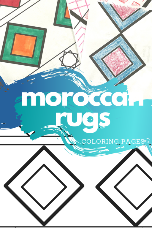 Moroccan Rugs Printable Coloring Pages