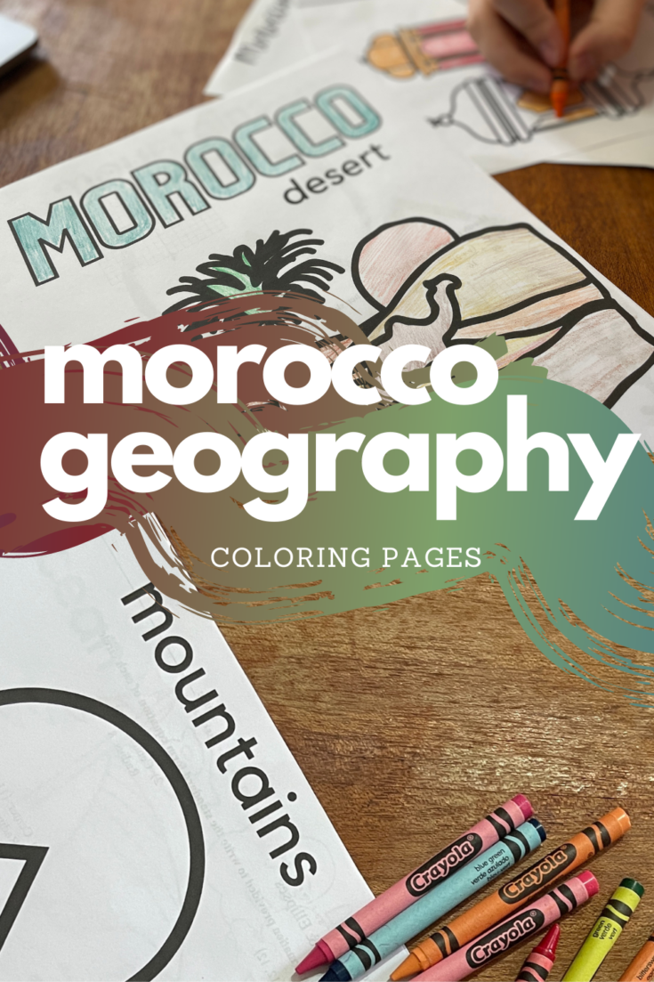 Moroccan Geography Coloring Pages - MarocMama