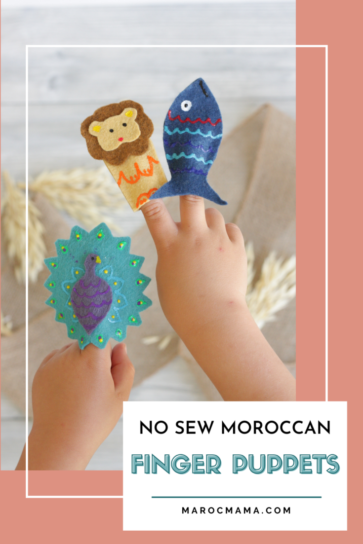 No-Sew Moroccan Animal Finger Puppets