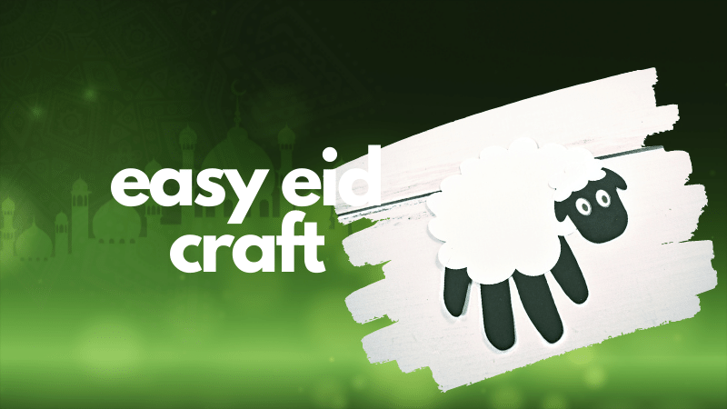 Super Easy Sheep Handprint Craft for Eid