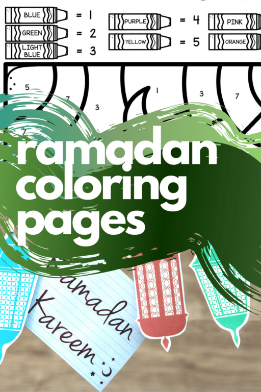 Ramadan Color By Number Pages for Kids - MarocMama
