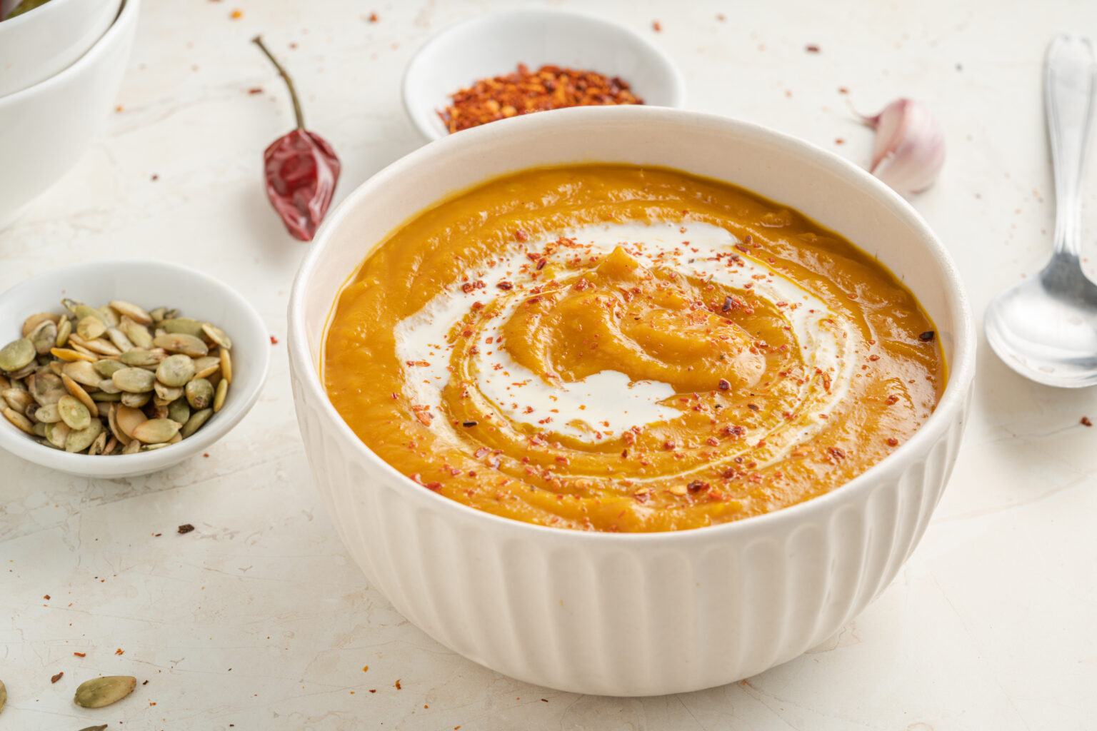 Spicy Moroccan Pumpkin Soup