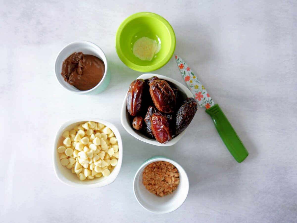 Delicious White Chocolate Stuffed Dates