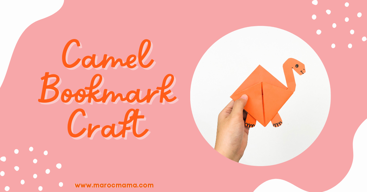 Adorable and Easy Camel Bookmark Craft